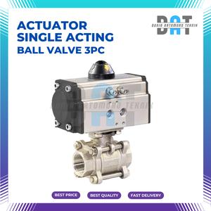 Jual Actuator Ball Valve Stainless 3PC Body Single Acting Size 1 Inch - Ball Actuator - Jakarta ...