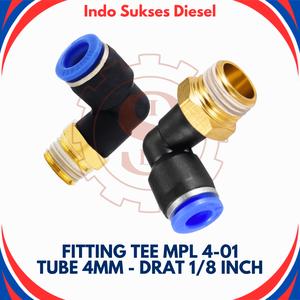 Jual MPL 4-01 Fitting Elbow Pneumatic PL Selang 4mm - Drat 1/8" inch - Jakarta Barat - Indo ...