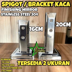 Jual Spigot Kaca/Glass Clip / Bracket Penjepit Kaca Stainless Sus 304 ...