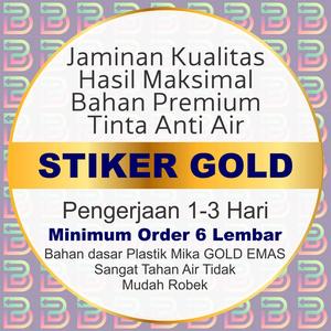 Jual CETAK STIKER GOLD EMAS / PRINT LABEL KEMASAN / STICKER EMAS ...