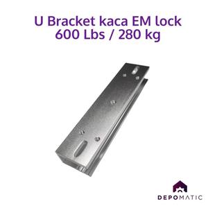 Jual Promo ! U Bracket Kaca 280Kg / 600 Lbs Em Lock Access Control ...