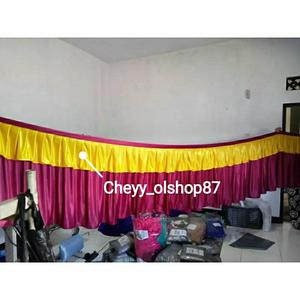 Jual Dekorasi meja rok meja poni lurus tinggi 75cm x 350cm terbuat dari ...