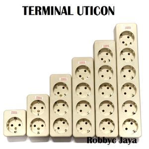 Jual UTICON Stop Kontak Arde Terminal Kuningan / Colokan Listrik SNI 1 ...