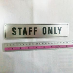 Jual sticker "STAFF ONLY" sign label stiker bagus tanda gambar tempel ...