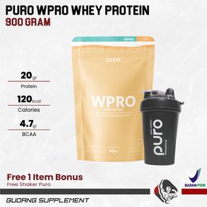 Jual Puro Wpro 900 Gram Whey Protein Concentrate - MILK TEA BONUS 1 DI ...