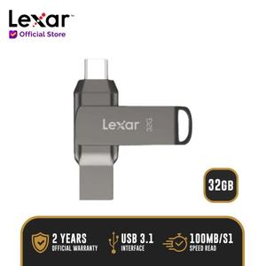 Jual Flashdisk Lexar JumpDrive Dual Drive D400 32GB USB-C USB-A ...