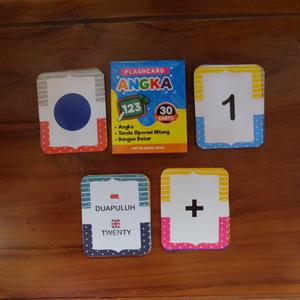 Jual Lm Fc Angka - Flashcard Flash Card Anak 30 Kartu Angka Tanda ...