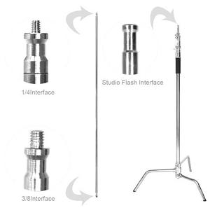 Jual C-Stand Light Stand Heavy Duty Boom Arm Stainless Steel Lightstand ...