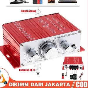 Jual Ampli Mini HiFi Stereo Power Amplifier 12V 20W 2 Channel Power ...