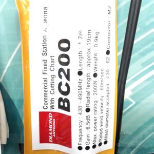 Jual ANTENA UHF DIAMOND BC 200 ORIGINAL - ANTENA RADIO RIG BASE UHF 40 ...