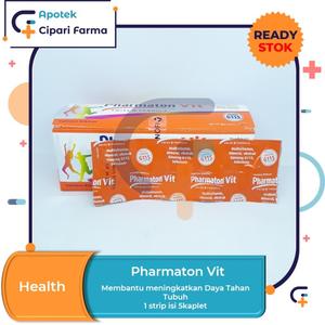 Jual Pharmaton Vit Suplemen Multivitamin Untuk Daya Tahan Tubuh 1 Strip ...