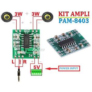 Jual Kit PAM8403 Amplifier Digital Mini 5V potensio Stereo 5 V PAM 8403 ...