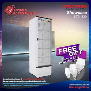 Jual SHOWCASE POLYTRON SCN 230 NEW 250LITER GARANSI RESMI POLYTRON ...