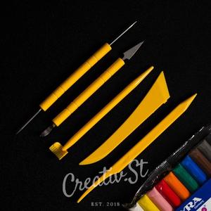 Promo V-TEC Plastik Pisau Ukir Doff Kuning VT 23A/5 VT-23A/5 Clay Knife ...
