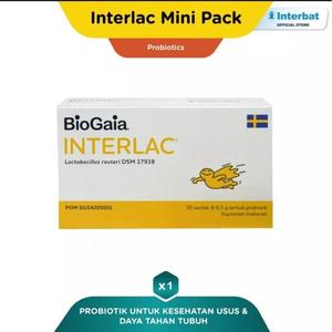Jual Interlac Sachet Probiotik / TABLET KUNYAH STRAWBERRY isi 30 - Kab ...