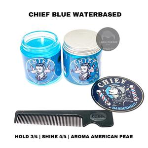 Jual Chief Pomade Blue Ukuran Besar 4.2 Oz Kemasan Beling Waterbased ...