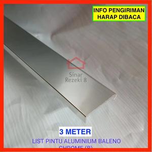 Jual new Lis Pintu Aluminium Profil CH Tarikan Panjang Edging Frame ...