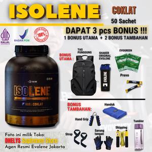 Jual Evolene Isolene Coklat Whey Protein Isolate Susu Protein 50 Sachet ...