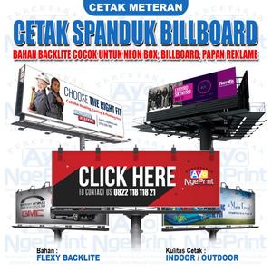 Jual Cetak Spanduk Billboard / Banner MMT Papan Reklame Bhn Flexy ...