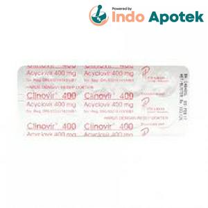 Jual CLINOVIR 400MG STRIP ISI 10 TABLET/ACYCLOVIR/OBAT HERPES - Kota ...