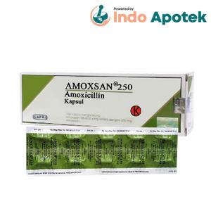 Jual AMOXSAN 250MG 1 STRIP 10 CAPSUL/AMOXICILLIN/ANTIBIOTIK/INFEKSI ...