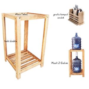 Jual Meja Galon Air Muat 2 Galon Tempat Dispenser 2 Susun Penyimpanan ...