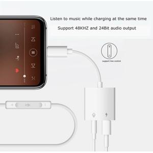 Jual Lightning To Jack 3.5Mm Audio 2In1 Aux Dual Spliter For Iphone ...