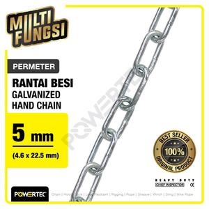 Jual Powertec Rantai Besi Chrome Putih 5Mm Galv Hand Chain Gantung ...