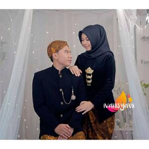 Jual Set Prewed Baju Adat Jawa - Sunda, Motif Truntum Wahyu Tumurun ...