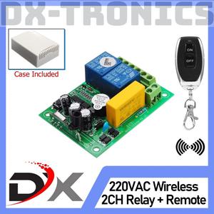 Jual AC Wireless Relay Switch 2CH 220V AC + Wireless RF Remote Control ...