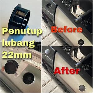 Jual penutup lubang lobang universal diameter 22mm hole plug 22 hitam ...