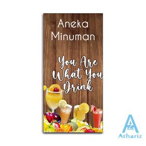 Jual HIASAN DINDING RUMAH WALDECOR MENU MAKAN UKURAN 15 X 30 CM - Kota ...