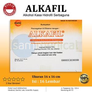 Jual ALKAFIL Kasa Alkohol Hidrofil Kasa Tali pusar bayi @16 pcs - Kota ...