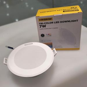 Jual Krisbow Lampu Downlight 3 warna/TRI-COLOR DOWNLIGHT Led 7 Watt ...