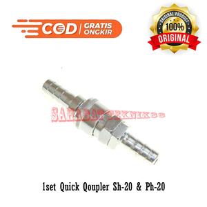 Jual 1 Set Qui Coupler SH PH20 Sambungan Selang Kompresor Recoil Kopler ...
