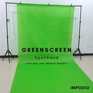 Jual IMPODIO Kain Greenscreen Spunbond Backdrop Foto Hijau Ukuran 1.6m ...