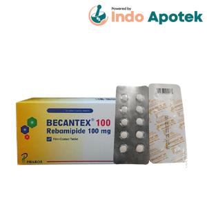 Jual BECANTEX 100 MG 1 BLISTER ISI 10 TABLET/REBAMIPIDE/OBAT ASAM ...