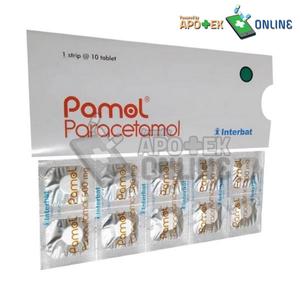 Jual PAMOL 500MG 1 STRIP 10 TABLET/ PARACETAMOL/ PENURUN DEMAM ...
