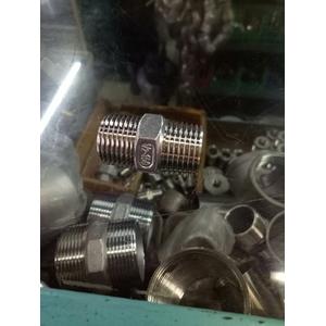 Jual Double Neple Drat Stainless SS 304 3/8" inch Class 150 - Kota ...