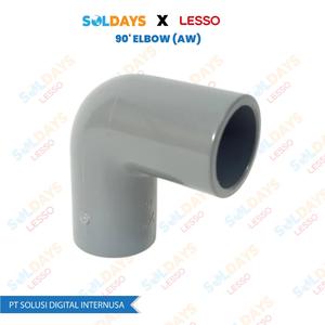 Jual LESSO 90 INCH ELBOW (AW) 3/4 INCH / 90" ELBOW (AW) 3/4" / PVC ...