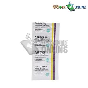 Jual CAPTOPRIL 12.5MG 1 BOX isi 10 STRIP - Kota Surabaya - Apotek Benowo Farma Pakal | Tokopedia