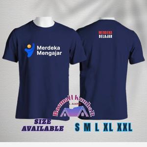 Jual KAOS MERDEKA MENGAJAR / KAOS BAJU MERDEKA BELAJAR DB/KURIKULUM ...