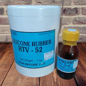 Jual SILIKON RUBBER RTV 52 BAHAN BAKU MOLDING ORIGINAL 1 KG BIRU ...
