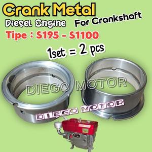 Jual S195 S1100 Crank Metal Mantalan Duduk Kruk As Mesin Diesel Dongfeng - Kota Medan ...
