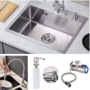 Jual Kitchen sink 1 lubang besar size 8050 / sink 80 cm x 50 cm - Paket ...