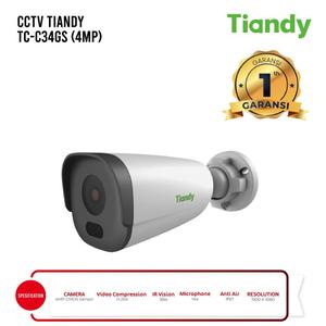 Jual TIANDY TC-C34GS 4MP Fixed Starlight IR Bullet Camera - Jakarta ...