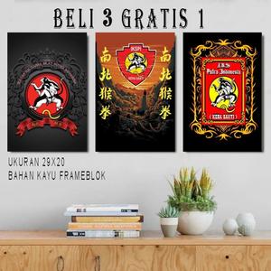 Jual Poster lambang iks pi, hiasan dinding bingkai kayu ukuran A4, foto ...