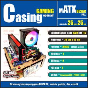 Jual Casing PC Komputer Gaming Akrilik Acrylic / Mini ITX / mATX / OPEN ...