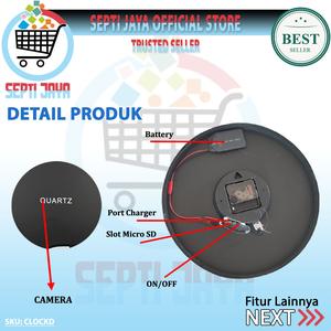 Jual Wallclock Kamera Jam Dinding Wifi Hidden Spy Camera Cctv Pengawas ...