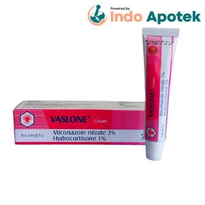 Jual VASLONE CREAM 5 GR / Miconazole dan Hydrocortisone/ Panu / Jamur ...